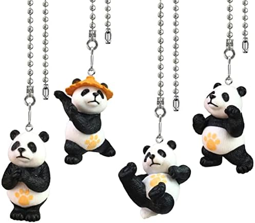 Amazon.com: OMYZERO 4Pcs 12 inch Ceiling Fan Pull Chain Panda Charm ...