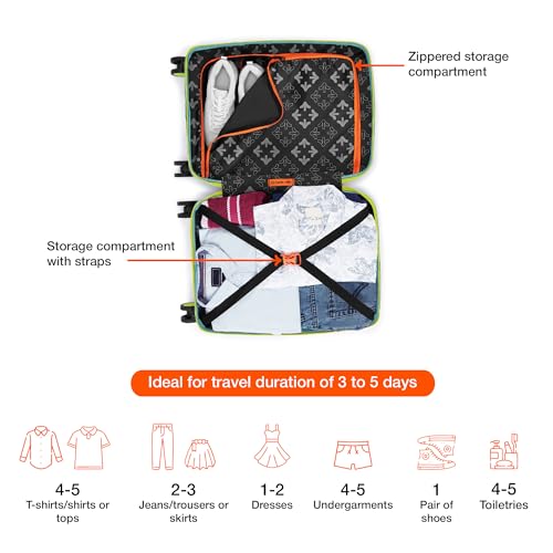 Nasher Miles Cairo Hard-Sided Polypropylene Cabin Luggage 20 inch ...