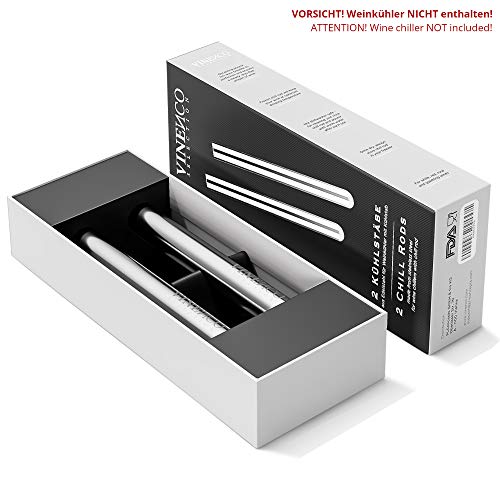 Snapklik.com : 2 Extra Stainless Steel Chill Rods For Your Wine Cooler ...