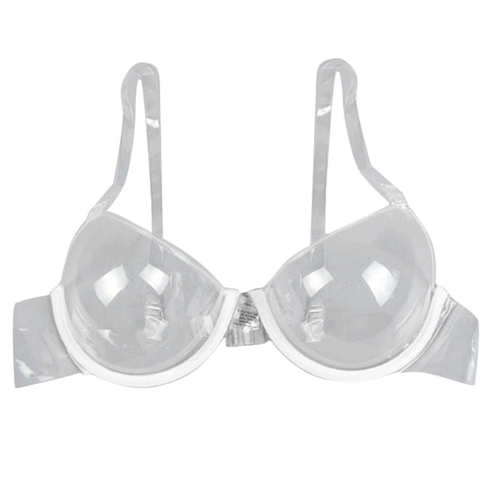 CALANDIS® Clear Disposable Underwire Bra Women's Full Cup Push Up Bras ...
