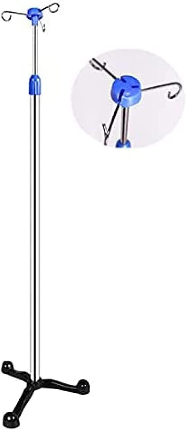 Amazon.com: BITWIT Portable IV Pole Stand Height Adjustable IV Drip Stand Stainless Steel ...