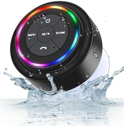 Amazon.com: Xuevcn Bluetooth Shower Speaker, Portable Bluetooth 5.3 ...