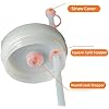 Amazon.com | Stanley Cup Accessories - 2 Spill Stopper, 2 Straw Cap ...
