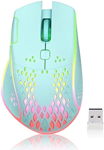 Rii Wireless Mouse RM200, RGB Rechargeable Mouse,Computer Mouse with 3 ...