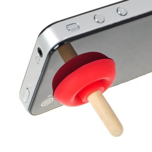 Geekgoodies Plunger Phone Mobile Stand Holder for All Phone (Red ...