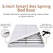 Amazon.com: Amazon Basics Smart Box Spring Bed Base, 5 Inch Mattress ...