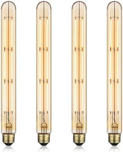 TORCHSTAR LED Vintage Spiral Filament Bulb T10, 4.5W 7.17inch Long ...