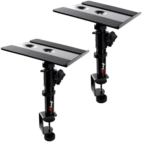 Amazon.com: Vondynote Studio Monitor Stands Pair Heavy Duty Desk Clamp ...