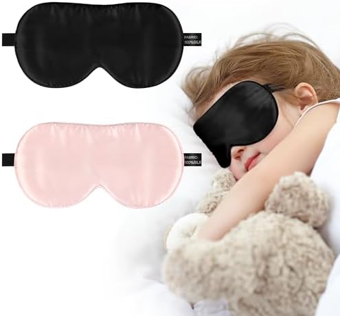 Amazon.com: Silk Sleep Eye Mask for Kids, 100% Real Natural Pure Silk ...