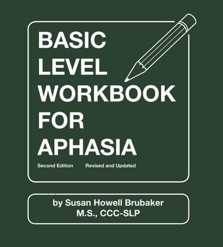 Amazon.com: Basic Level Workbook for Aphasia: Second Edition, Revised ...