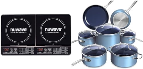 Amazon.com: Nuwave Double Induction Cooktop, Powerful 1800W, 2 Large 8 ...