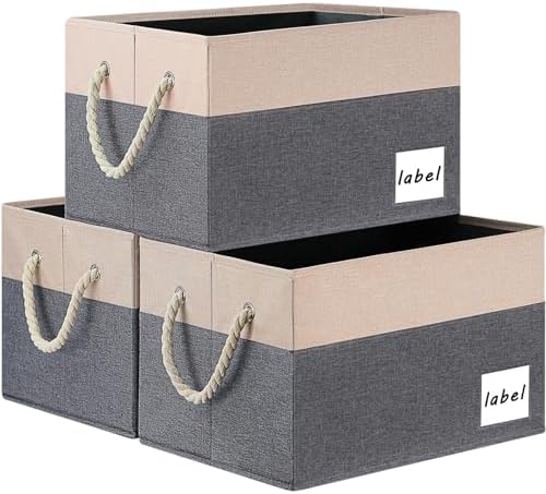 Amazon.com - ASXSONN Extra Large Storage Bins, Foldable Storage Baskets ...