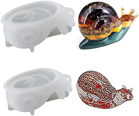 Amazon.com: LET'S RESIN Snail Silicone Molds for Epoxy, 3D Large Flower ...