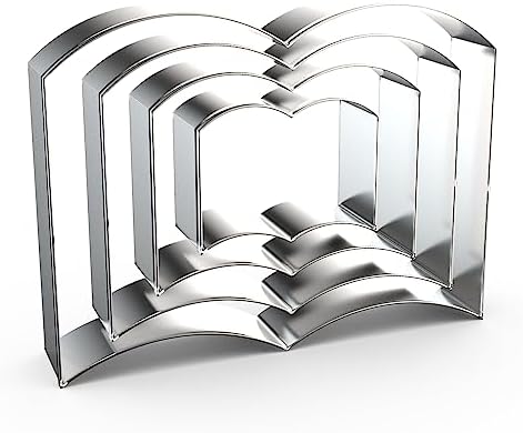 Amazon.com: Open Book Cookie Cutter Set Assorted Sizes - 5 inch, 4 inch ...