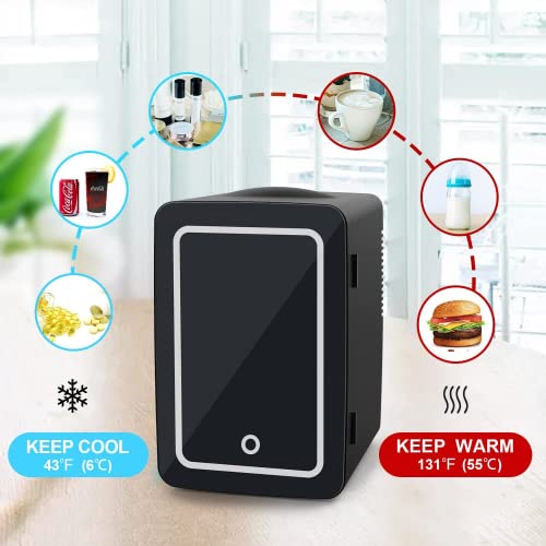 PERSONAL CHILLER 6L Mini Fridge Warm or Cooler – Portable LED Fridge ...