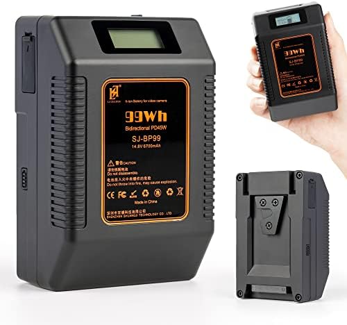 Amazon.com : VILTROX V Mount Battery, 99Wh 14.8V Mini V-Lock Battery ...