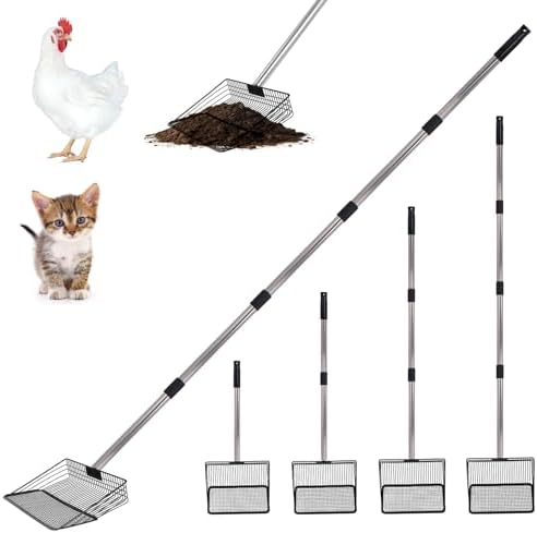 Amazon.com: The Coop Scoop® 2-in-1 Chicken Poop Scooper & Rake ...