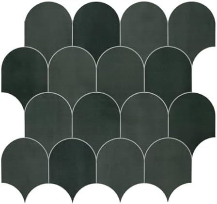SUNWINGS 10-Sheet Fish Scale Peel and Stick Backsplash Tile, 11.4'' x ...