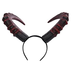 Amazon.com: Alodidae Red Devil Horns Headband Large Demon Horn ...