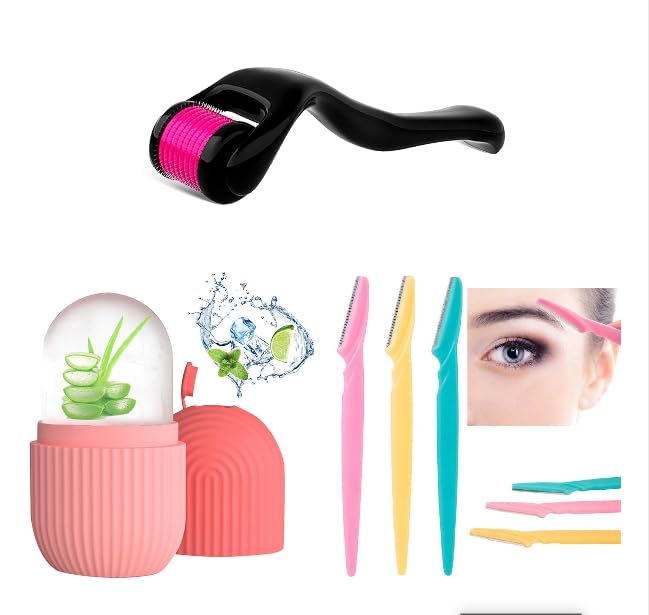 MARUTI CREATION Combo Of Derma Roller - 0.5mm with 540 Titanium micro ...