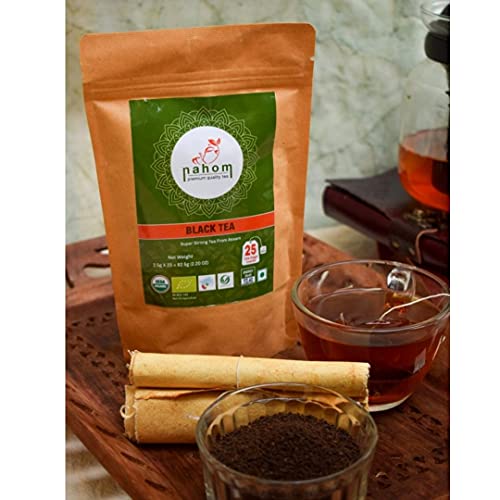 NAHOM Premium CTC Assam Organic Black Tea & English Breakfast Tea ...