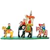 Buy GREENTOUCH CRAFTS Wooden Handicraft Royal Maharaja Procession ...