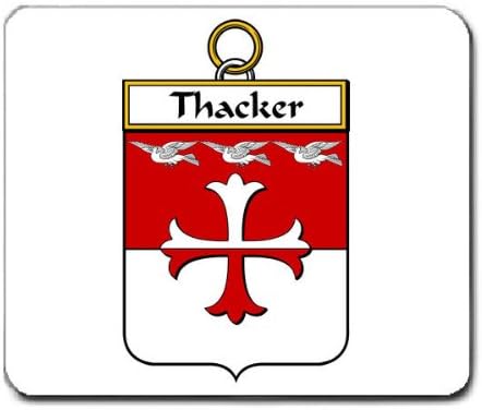 Amazon.com: Thacker Family Crest Coat of Arms Mouse Pad : Office Products