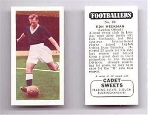 Amazon.com: CADET 1957 Footballers - Leyton Orient RON HECKMAN old ...