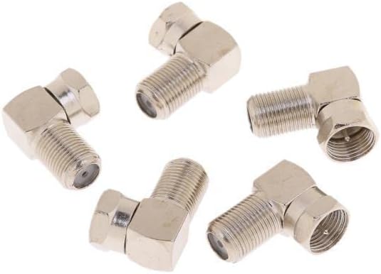 TRENDIVIBE 4x5X 90 Degree Right Angle Gold F RG6 RG59 Coaxial Coax ...