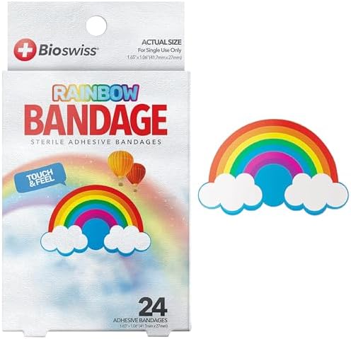 Amazon.com: GAMAGO Rainbow Bandages for Kids & Kidults - Set of 18 ...