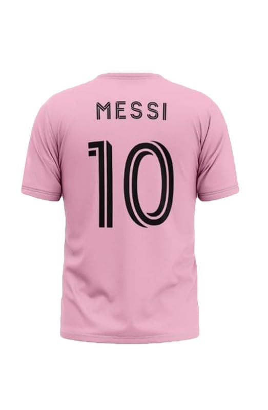 JUSBALL - Club Messi Pink FTBL Football Jersey 2023-2024 Football (Kids ...