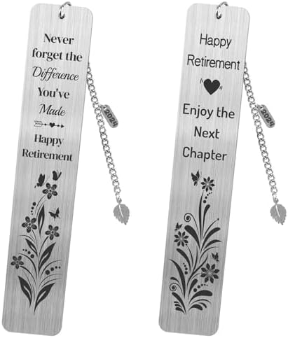 Retirement Gift Bookmark, Retirement Gifts for Women Men 2024, Happy ...