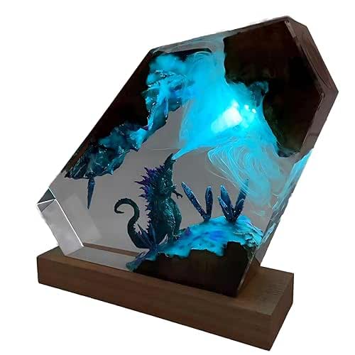 Amazon.com: LED Color-Changing Godzilla Resin Art Display, Hexagonal ...