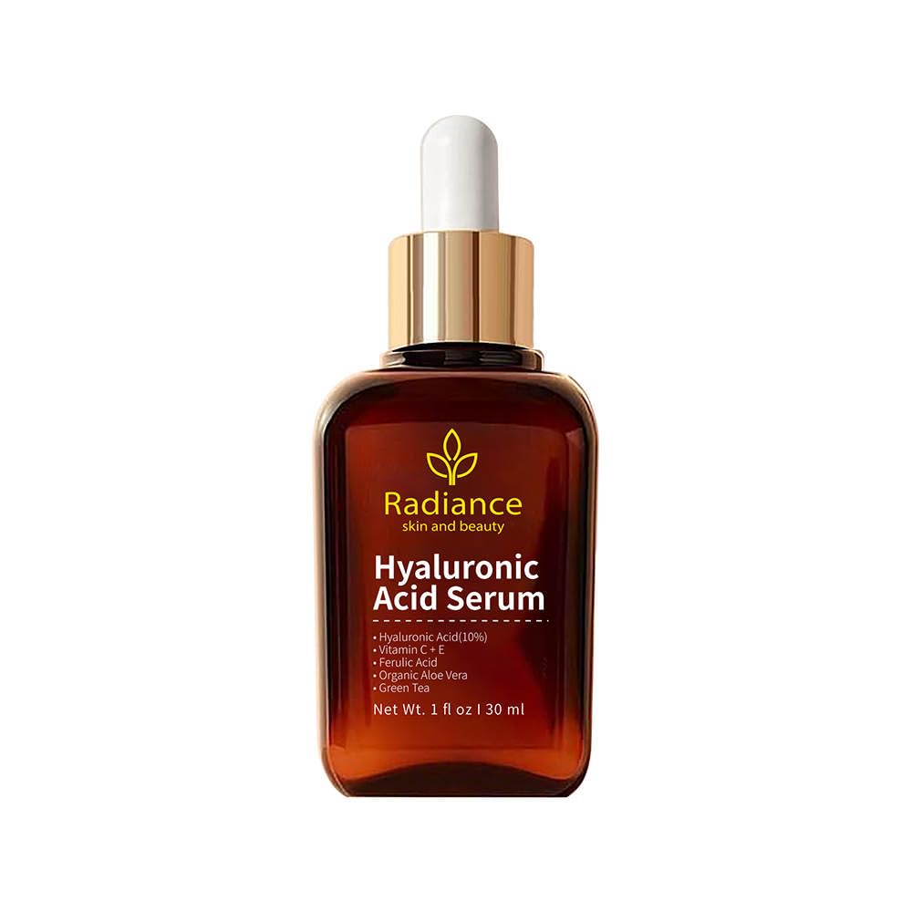 Amazon.com: RADIANCE Hyaluronic Acid Serum for face with Vitamin C ...