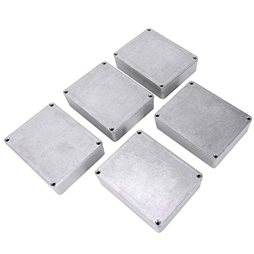 Rouufgeg 5 Pcs Guitar Effects Pedal Aluminum Stomp Box Enclosure for ...