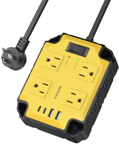 Amazon.com: Yellow Jacket 5148 Modern 8-Outlet Metal Power Block with 2 ...