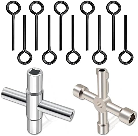 Aienxn 10pcs Black 5/32 inch Standard Hex Dogging Key with Full Loop ...