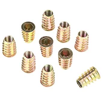 Amazon.com: 50pcs Zinc Alloy M12 Furniture Hex Drive Head Nut Threaded ...