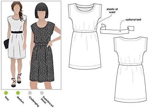 Amazon.com: Style Arc Sewing Pattern - Olivia Dress (Sizes 04-16 ...