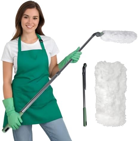 Rotatable Adjustable Feather Duster, Long Extendable Handle Dusters on ...