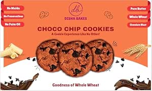 Disha Bakes Whole Wheat Chocolate Chip Cookies, No Maida, No ...