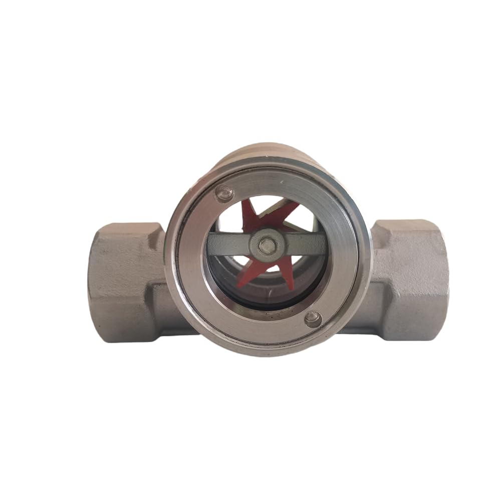 Snapklik.com : 1" NPT Female 304 Stainless Window Sight Glass Flow ...