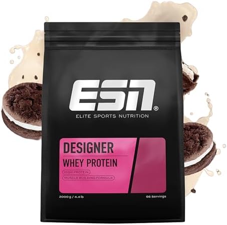 ESN Designer Whey Protein Pulver, Protein Pulver, Dark Cookie and Cream ...