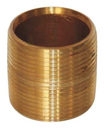 3/4" x 1-3/8" MNPT Threaded Red Brass Close Pipe Nipple: Amazon.com ...