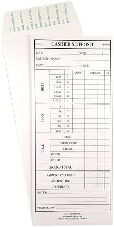 Amazon.com : 100 Cashier Depot EZ400WLS Cashier's Deposit Report ...