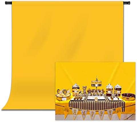 Amazon.com : Yellow Photo Backdrop for Photoshoot Yellow Background for ...