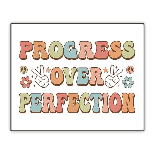 Amazon.com: Progress Over Perfection, Classroom Decor, Boho Wall Decor ...