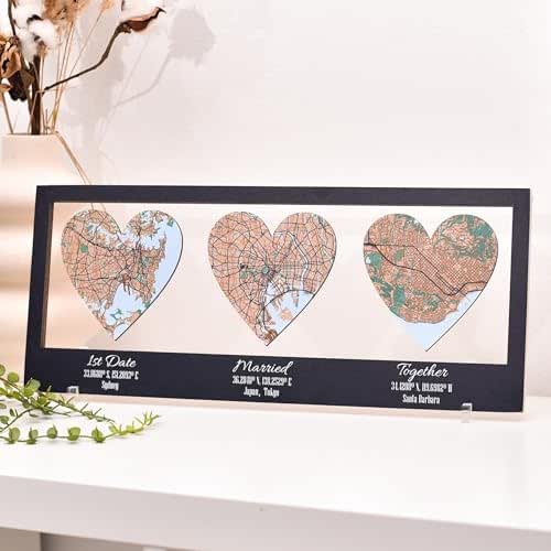 Amazon.com: Personalized Map Where It All Began - Wedding Anniversary ...