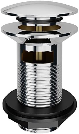 ABRUS® - Heavy Duty Chrome Plated 40mm Pop Up Basin Waste Sink Push ...