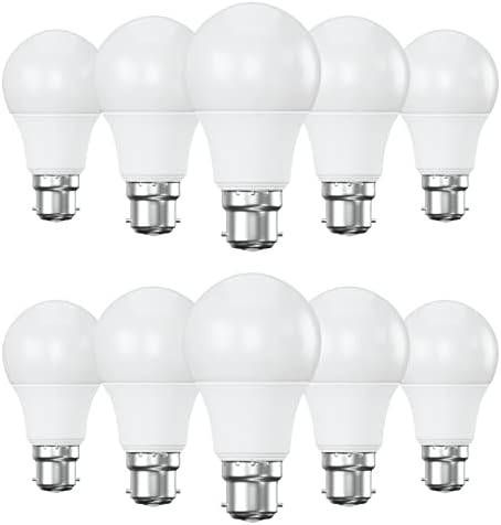 B22 Bayonet Cap Fitting LED Light Bulb 7W 60 Watt Equivalent, Energy ...